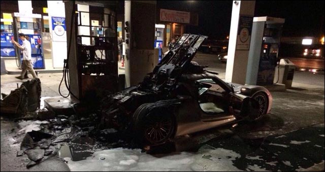 photo video incendie Porsche 918 Spyder hybride | Blog-Note